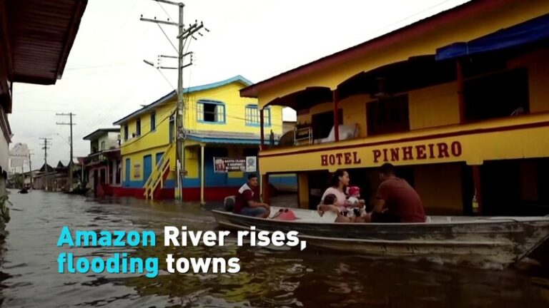 El río Amazonas en Brasil sube: el pueblo de Anama está sumergido en ...